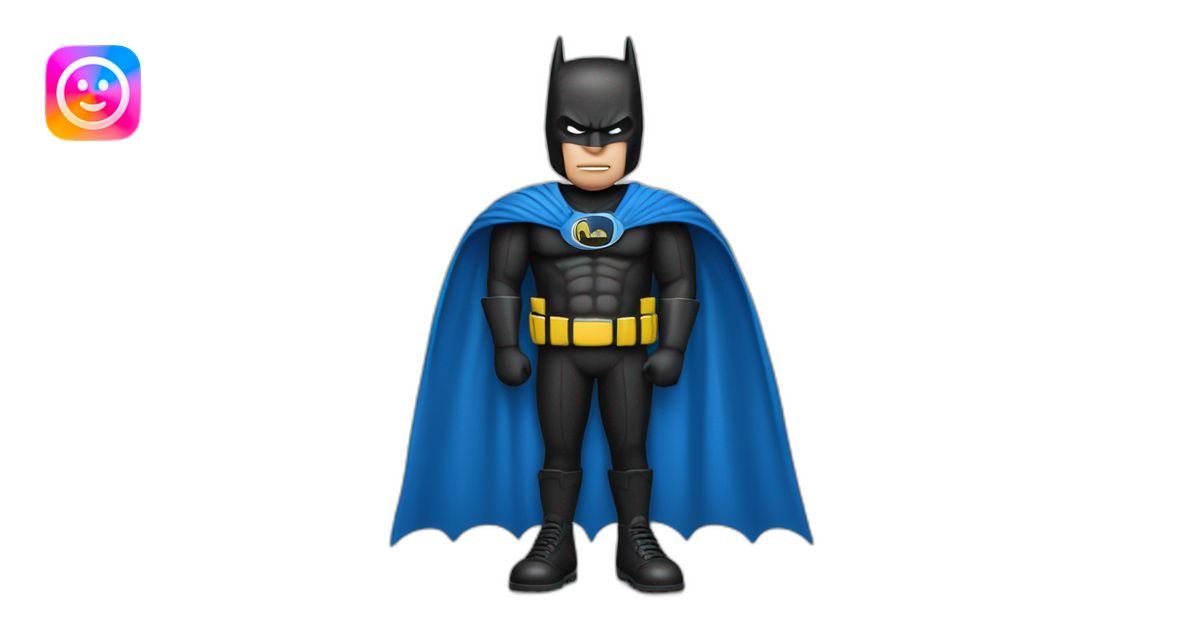 Batman dressed up at a football referee emoji | AI Emoji Generator