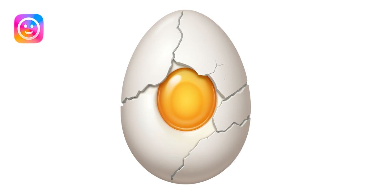 egg with a crack on it emoji | AI Emoji Generator