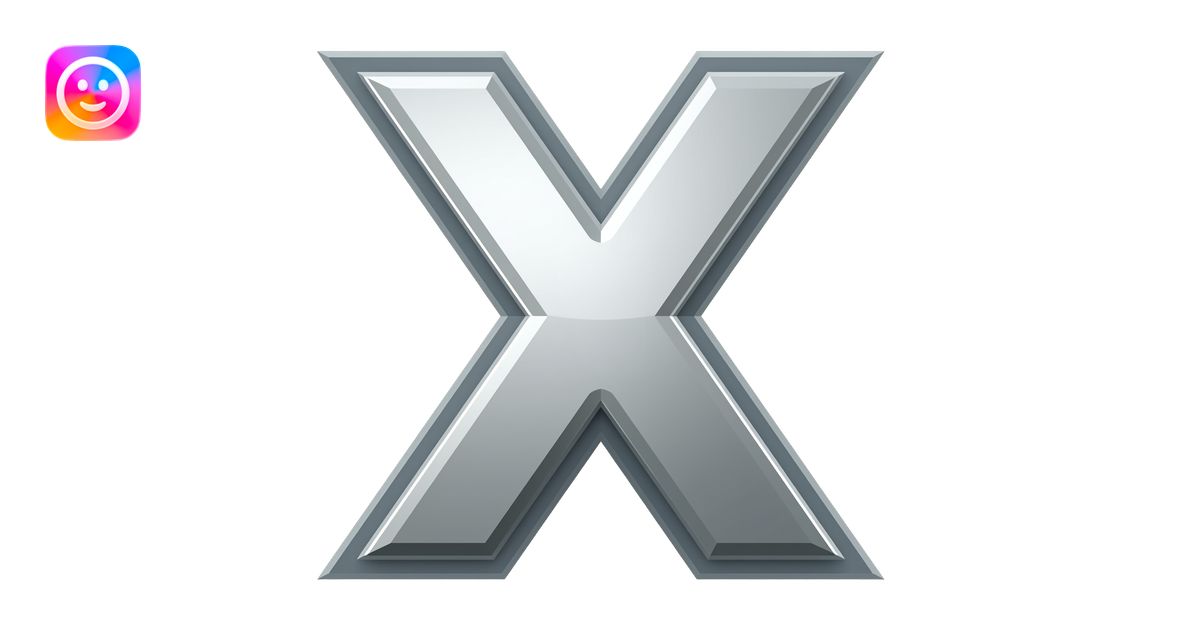 realizame un emoji de la letra equis emoji | AI Emoji Generator
