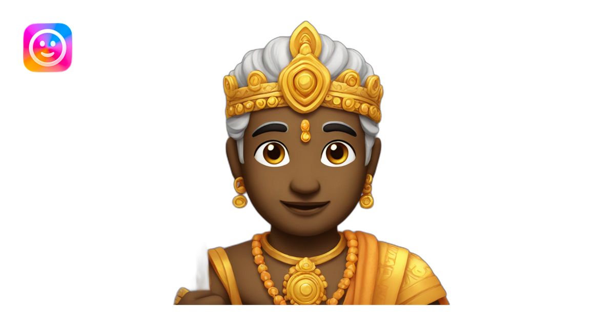 Super cute Lord Rama emoji | AI Emoji Generator