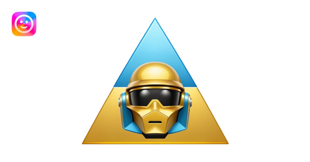 Daft punk pyramid emoji | AI Emoji Generator