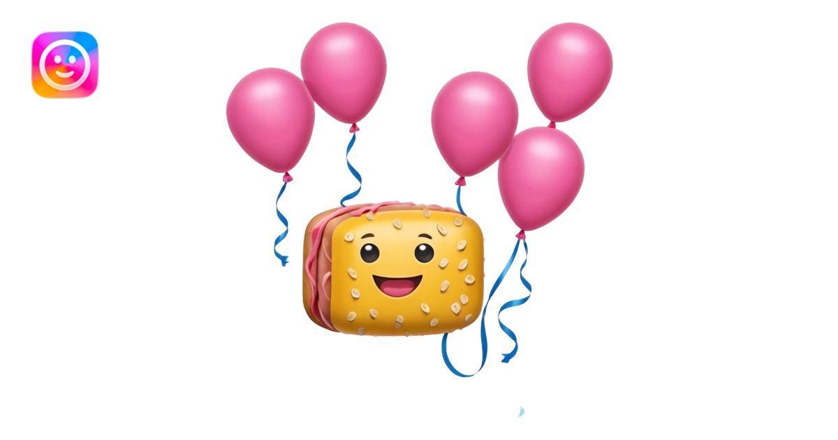 spam meat pink balloons emoji | AI Emoji Generator