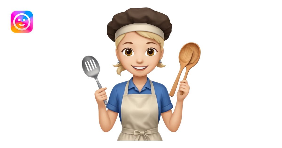Cafe staf with cooking emoji | AI Emoji Generator