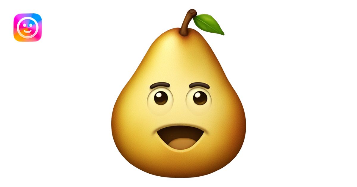 Baked pear emoji | AI Emoji Generator