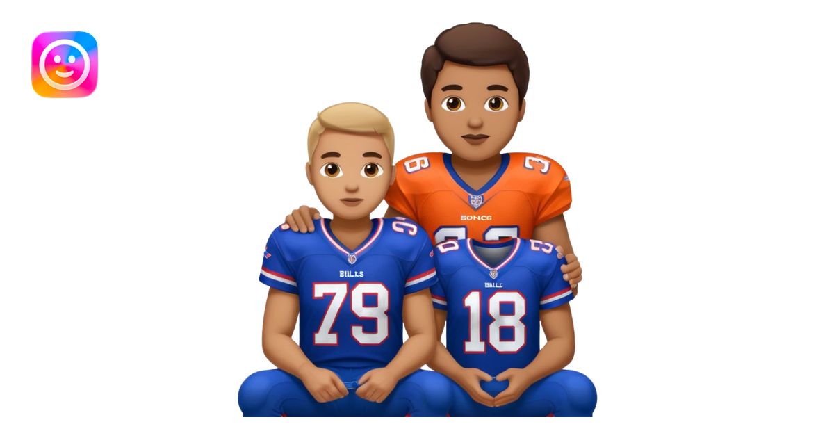 Denver bronco sitting on buffalo bill emoji | AI Emoji Generator