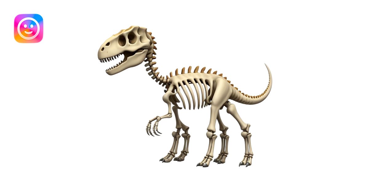 dinosaur skeleton emoji | AI Emoji Generator