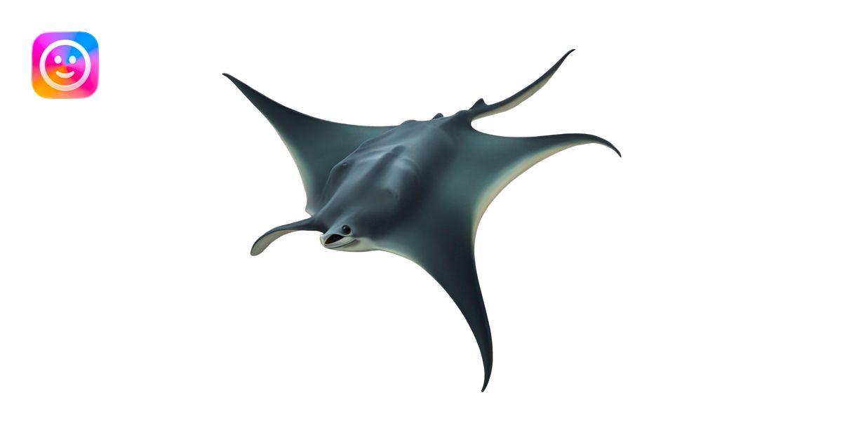 Manta Ray emoji | AI Emoji Generator