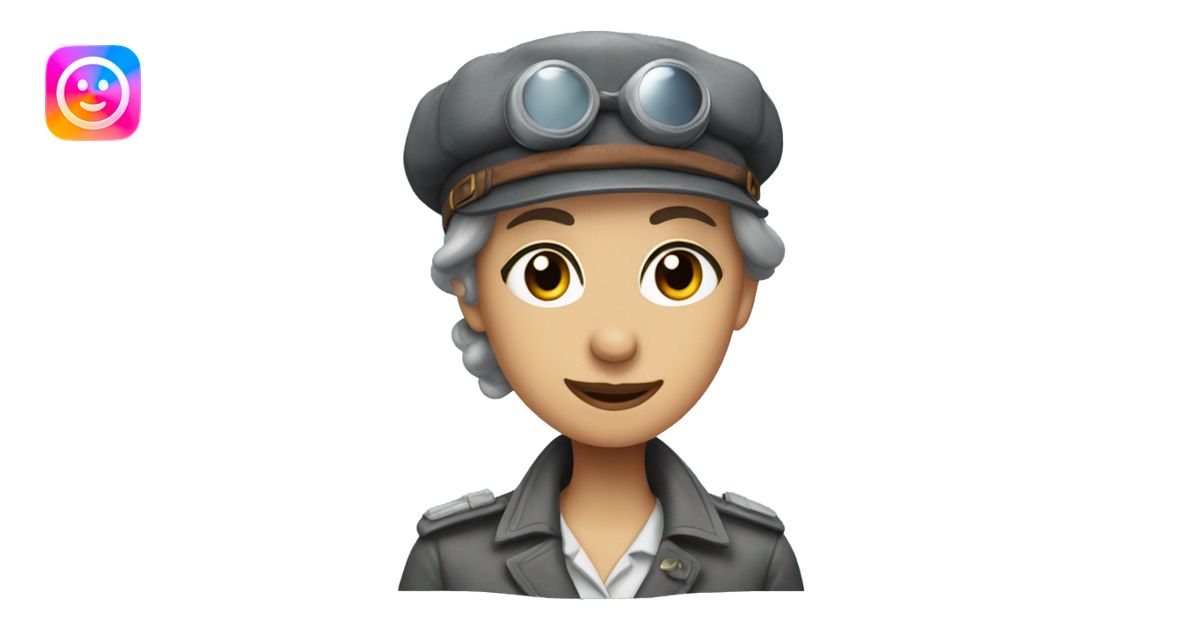 pigeon that looks like amelia earhart emoji | AI Emoji Generator