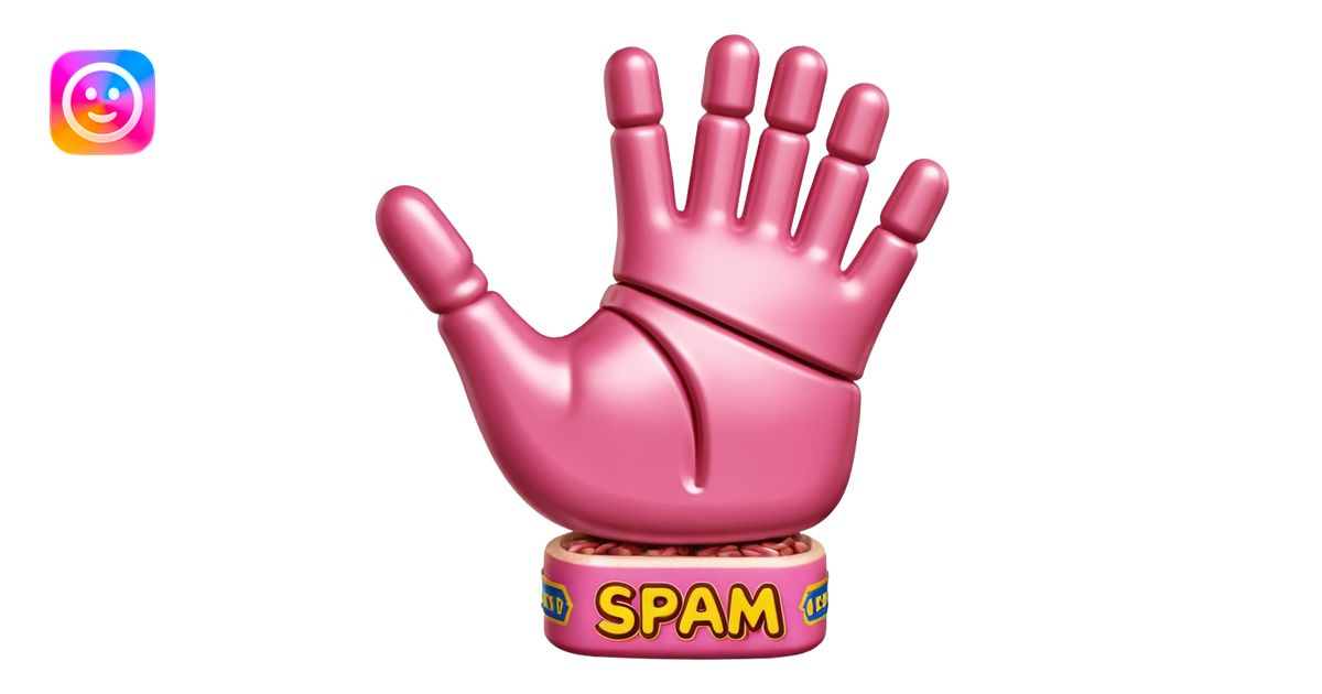 Jeff Koons style spam meat hand sculpture emoji | AI Emoji Generator