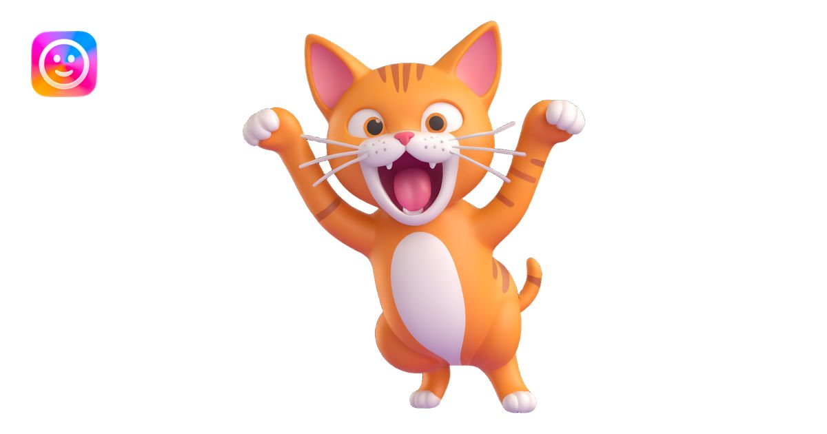 Gato gritando "Help" emoji | AI Emoji Generator