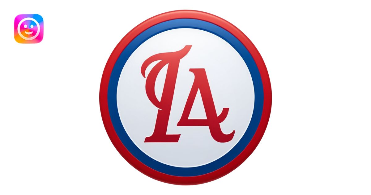 LA dodgers logo emoji | AI Emoji Generator