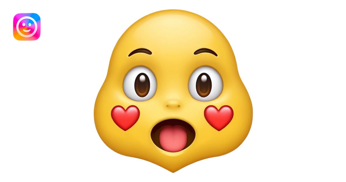 Drool emoji with heart eye emoji | AI Emoji Generator