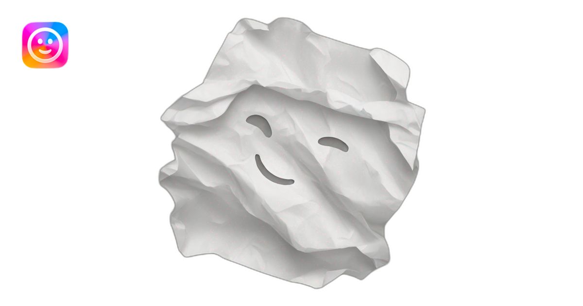 crumpled paper emoji | AI Emoji Generator