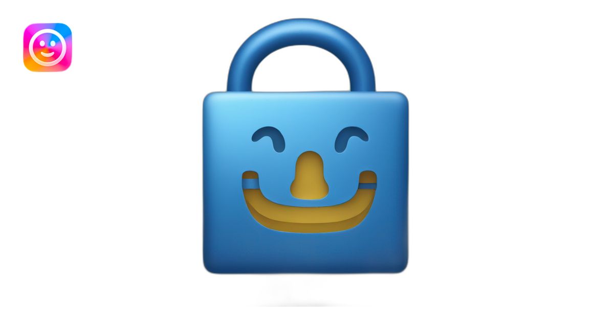 Blue lock emoji | AI Emoji Generator