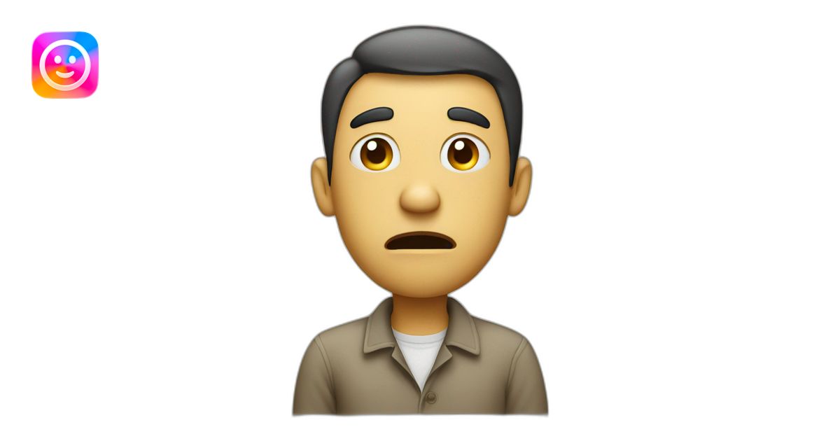 Confused man wondering about something full body emoji | AI Emoji Generator