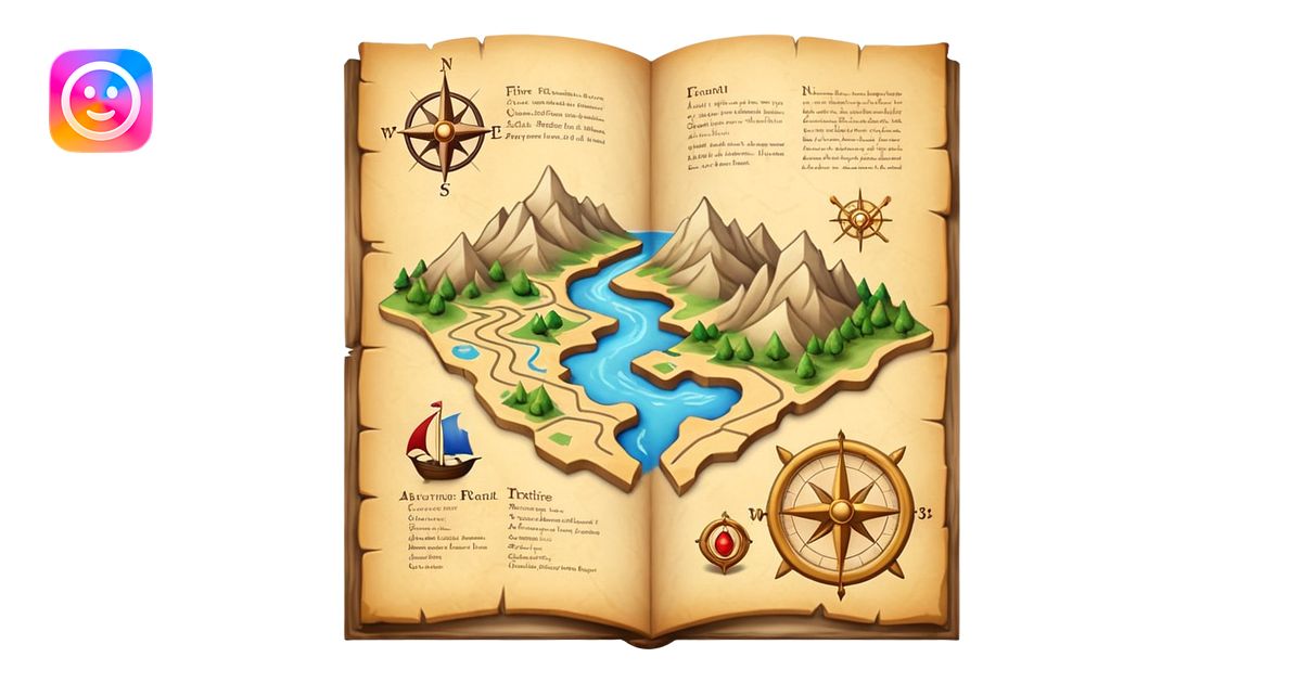 map Trip emoji | AI Emoji Generator