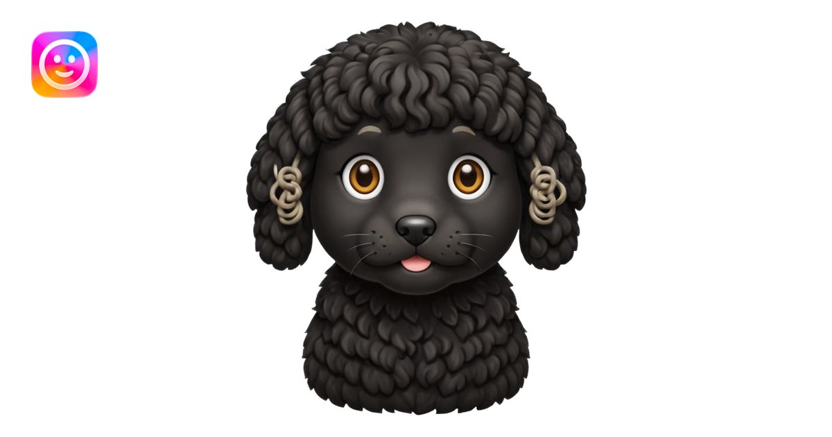 black cockapoo emoji | AI Emoji Generator
