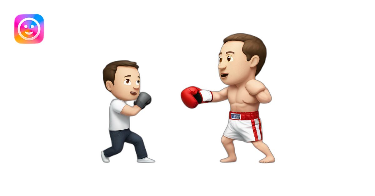 musk boxing zuckerberg emoji | AI Emoji Generator