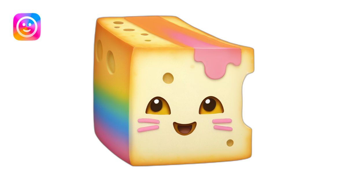 nyan-cat-cheese emoji | AI Emoji Generator