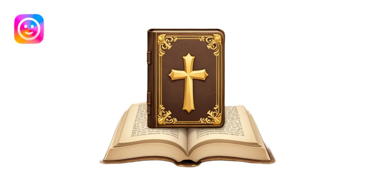 Holy book on altar emoji | AI Emoji Generator