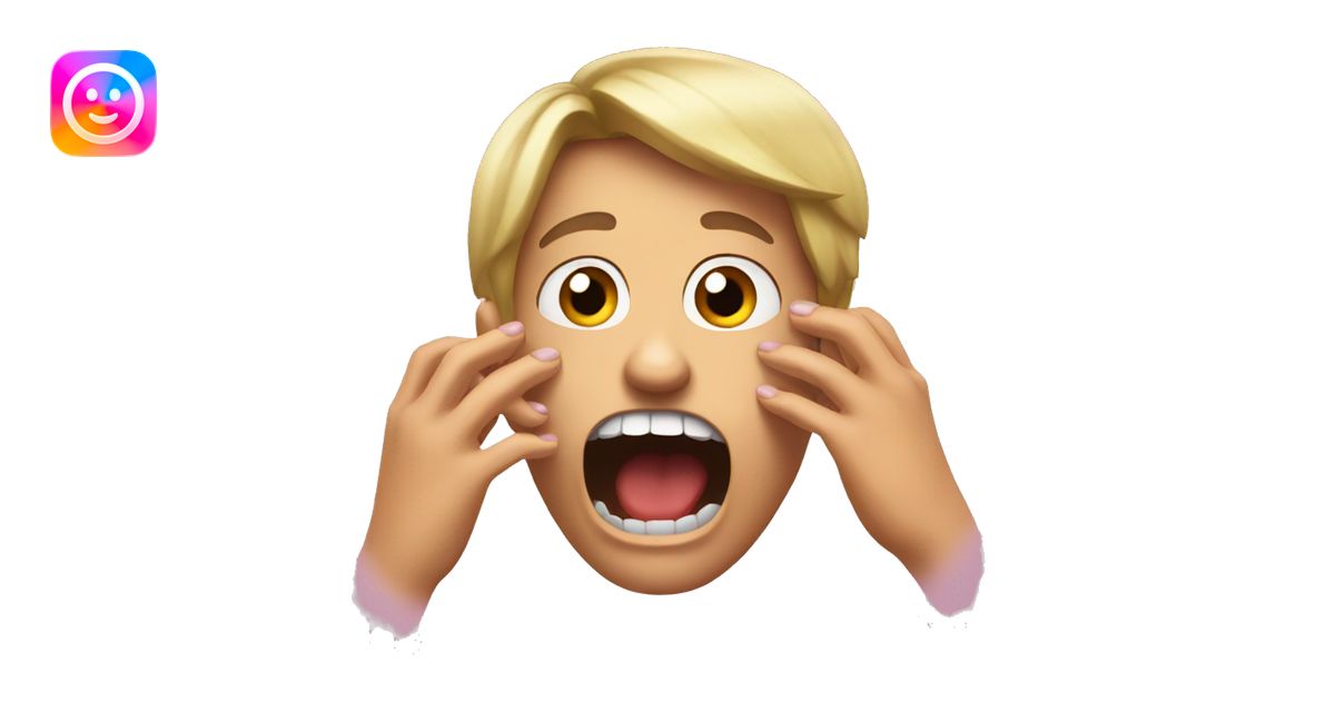 biting nails scared emoji | AI Emoji Generator