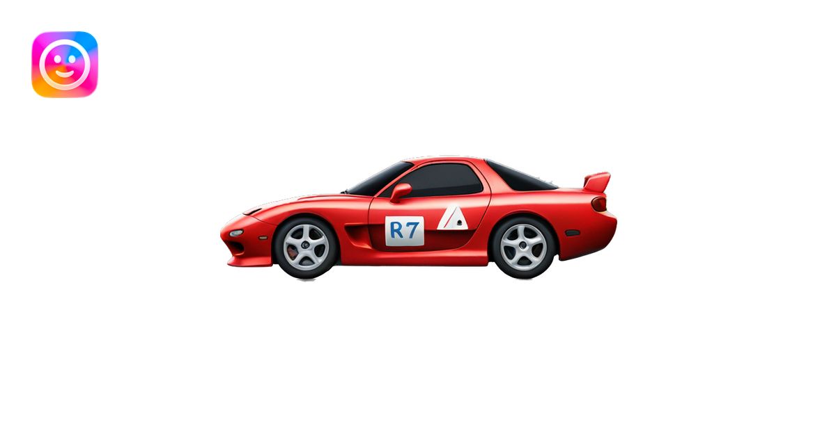 Mazda RX7 avec INOXTA emoji | AI Emoji Generator