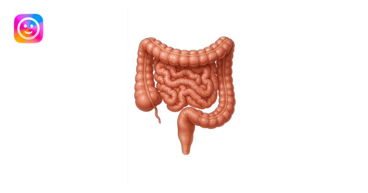 intestino umano anatomico realistico image | AI Emoji Generator