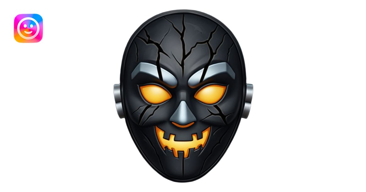 haunted dark mask emoji | AI Emoji Generator