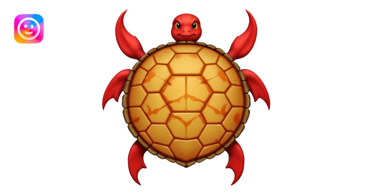 A devil in a turtle carapace emoji | AI Emoji Generator