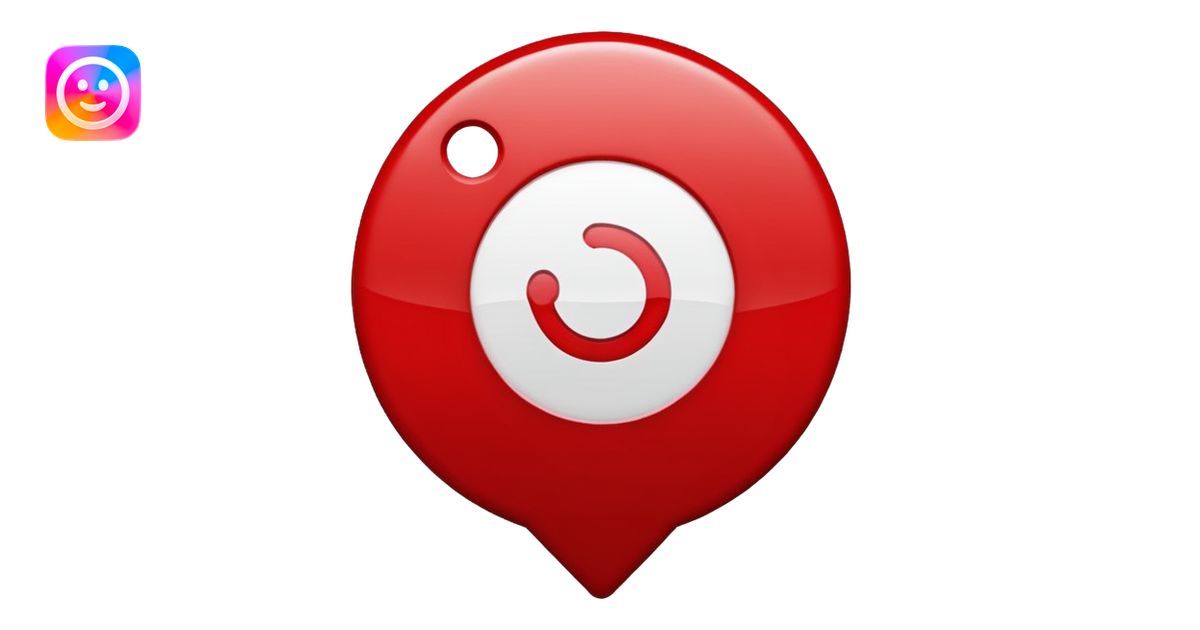 Red Location symbol emoji | AI Emoji Generator