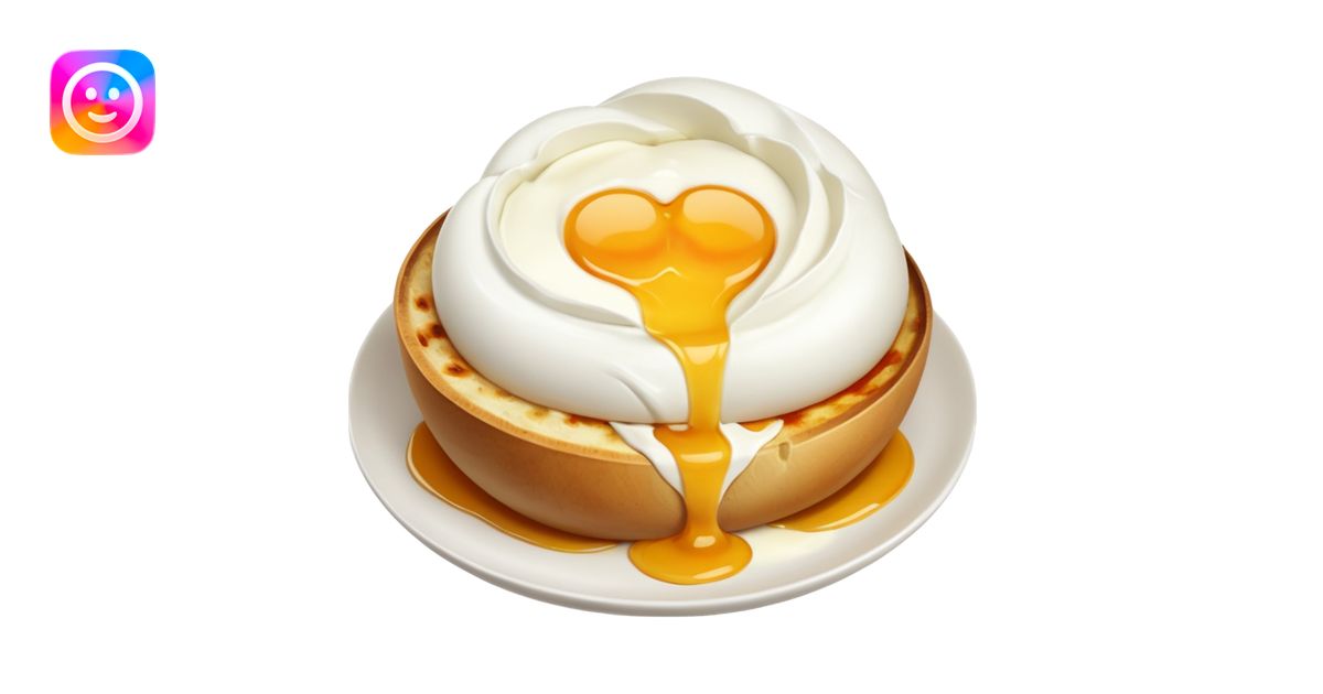 burata cut in half gooey emoji | AI Emoji Generator