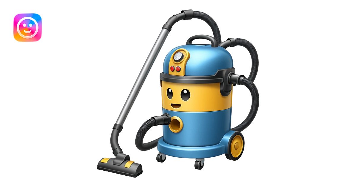 Dust extraction vacuum emoji | AI Emoji Generator