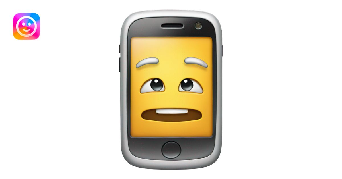 the cell phone smiles emoji | AI Emoji Generator