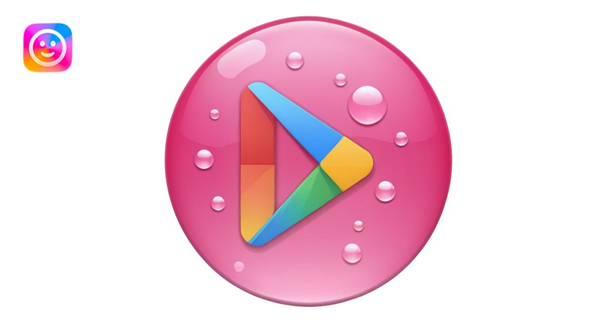 pink girly google play store emoji | AI Emoji Generator