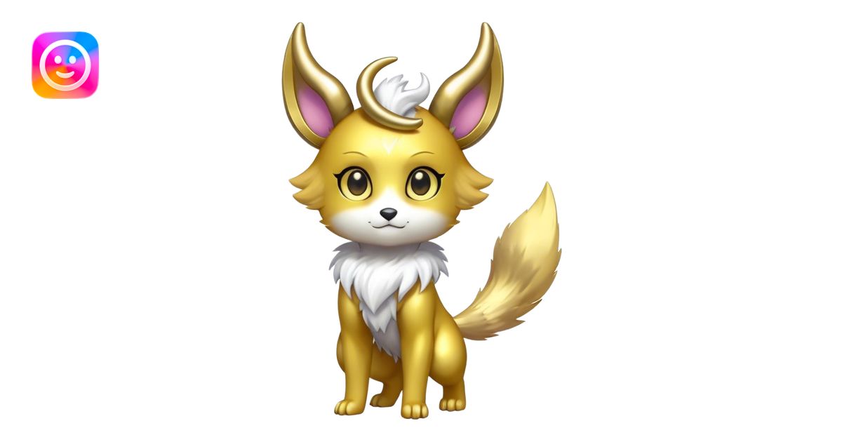 Shiny Chibi Anthro Sona Fakemon-Spectrobe Full Body emoji | AI Emoji ...