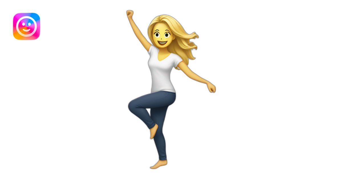 White women dancing emoji | AI Emoji Generator