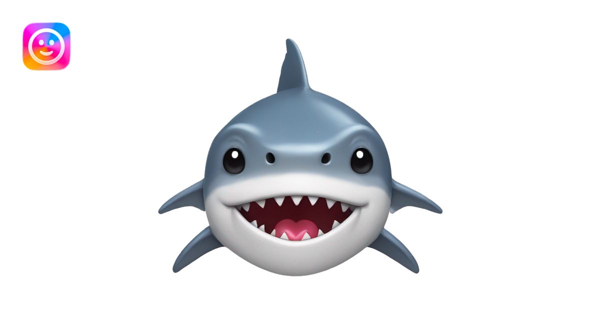 shark with heart eyes emoji | AI Emoji Generator