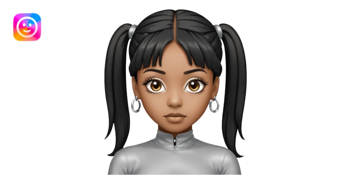 Left Eye from TLC with dark skin, long black ponytail hair, silver ...