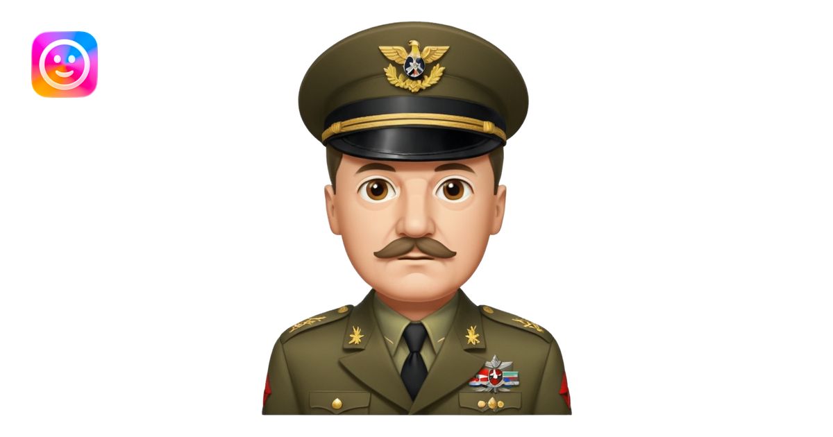 adolf hitler avec une moustache carée emoji | AI Emoji Generator