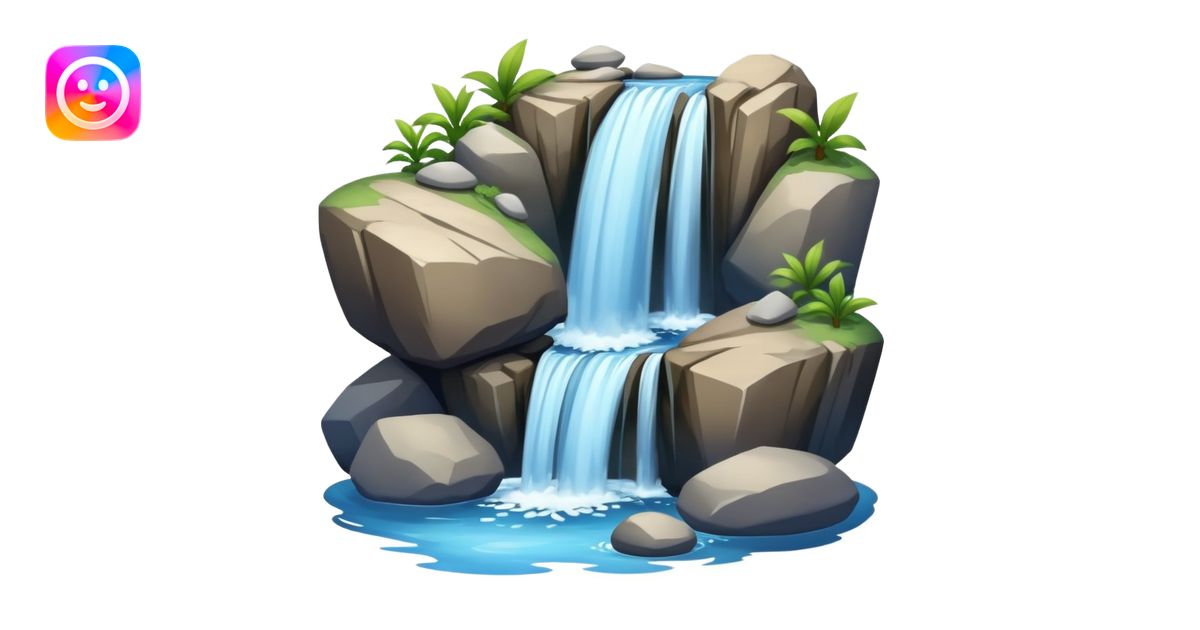 Waterfall emoji | AI Emoji Generator
