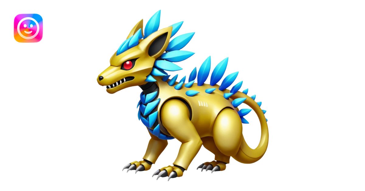 Futuristic WickerBeast-Vernid-Primagen-Protogen-Fakémon-Pokémon ...