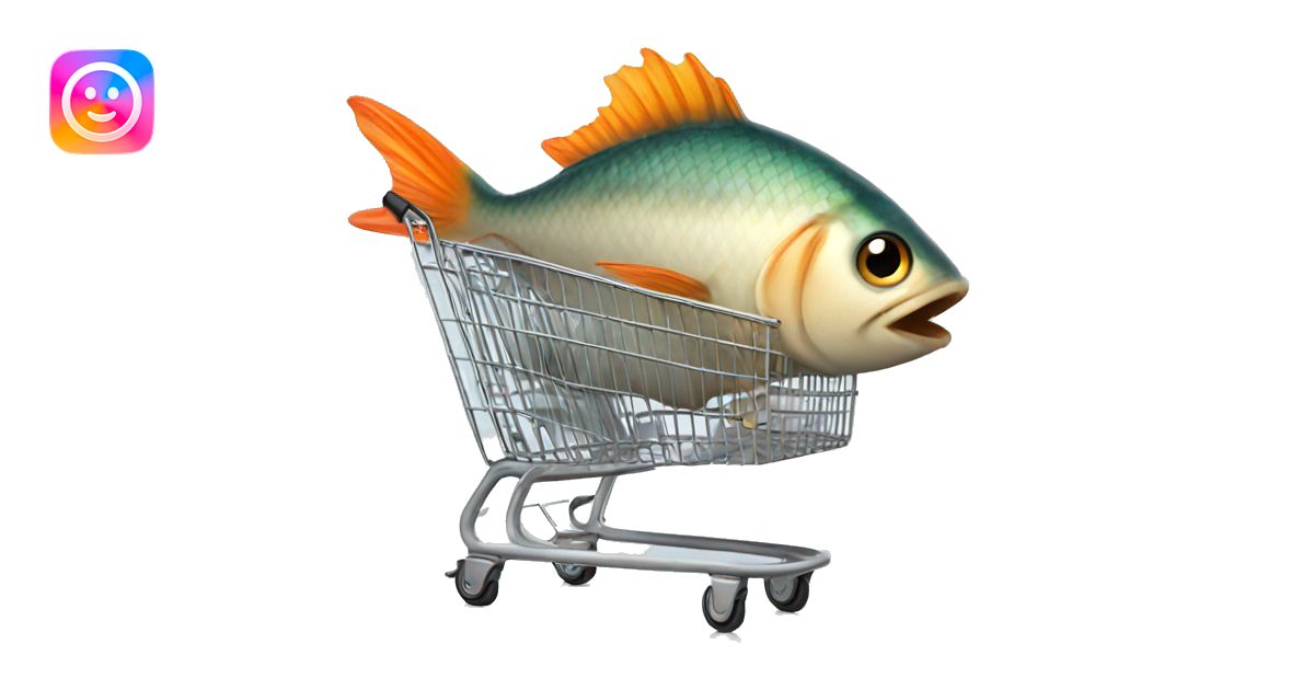 Fish going shopping emoji | AI Emoji Generator