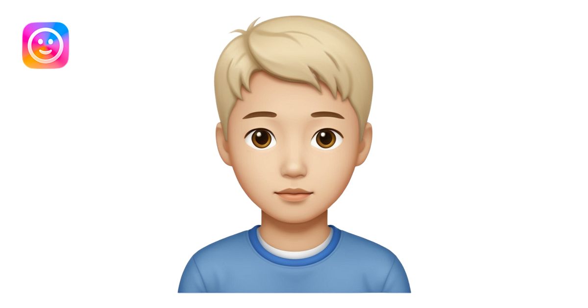 Create a handsome korean boy emoji | AI Emoji Generator