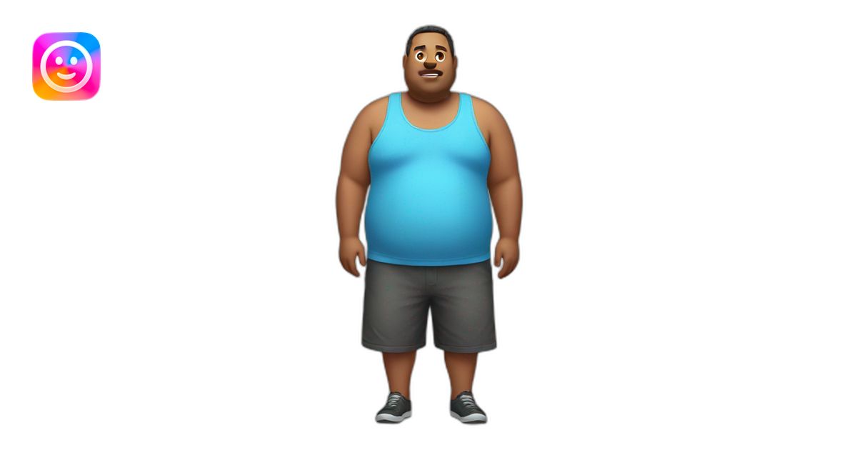 fat man emoji | AI Emoji Generator