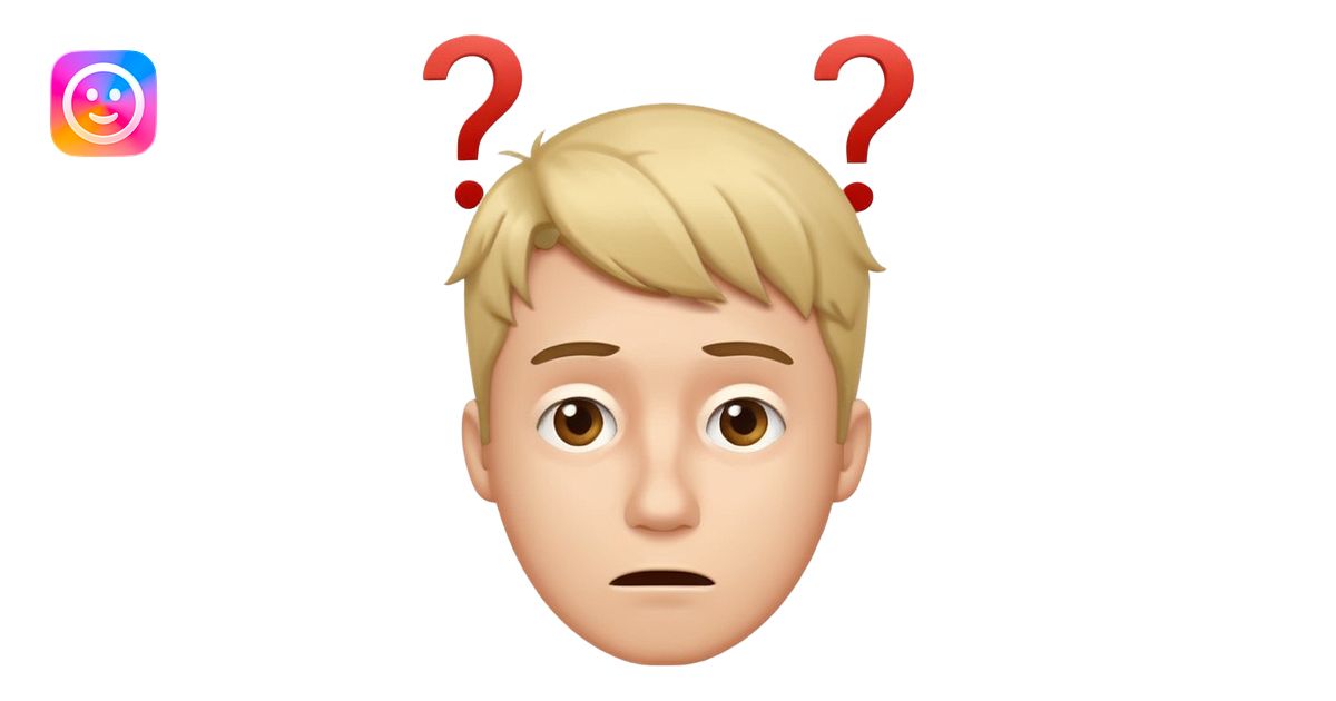 confused guy meme with question marks emoji | AI Emoji Generator