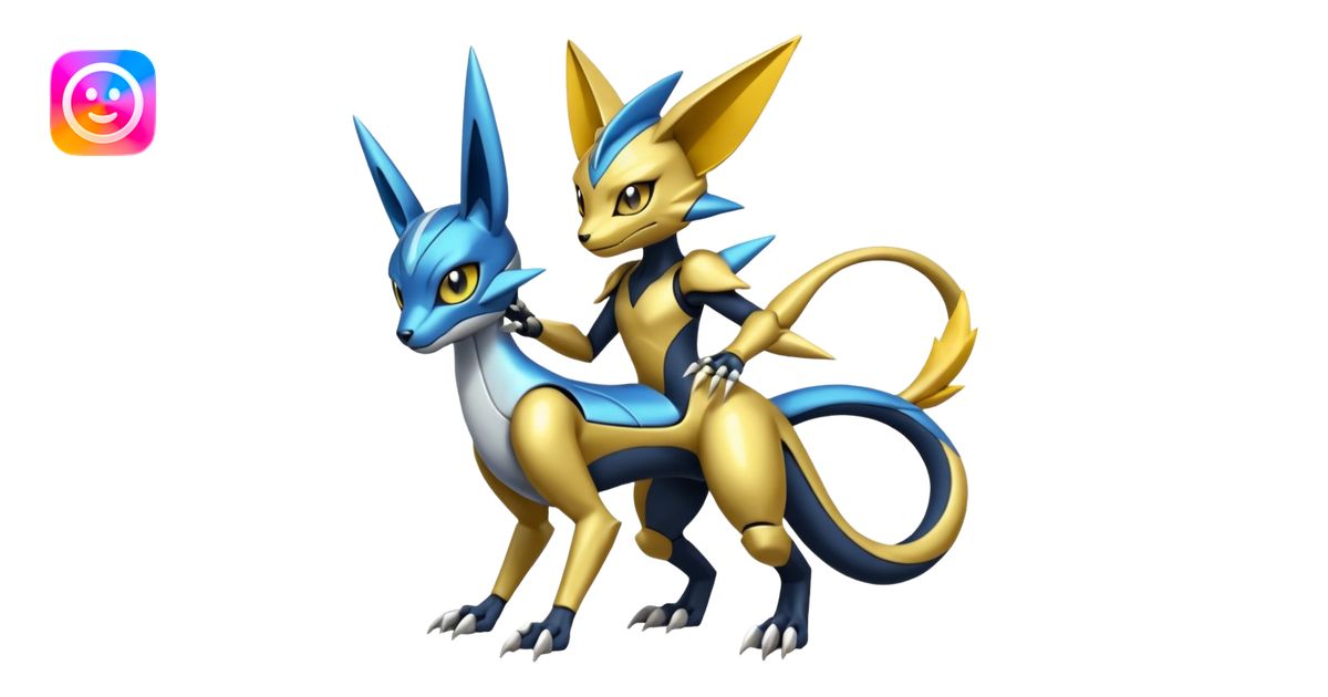 Modern Futuristic Cyber-Meloetta-Greymon-Greninja-Zeraora-Pokémon ...