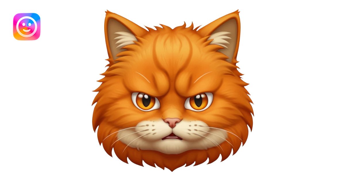 Angry cat emoji | AI Emoji Generator