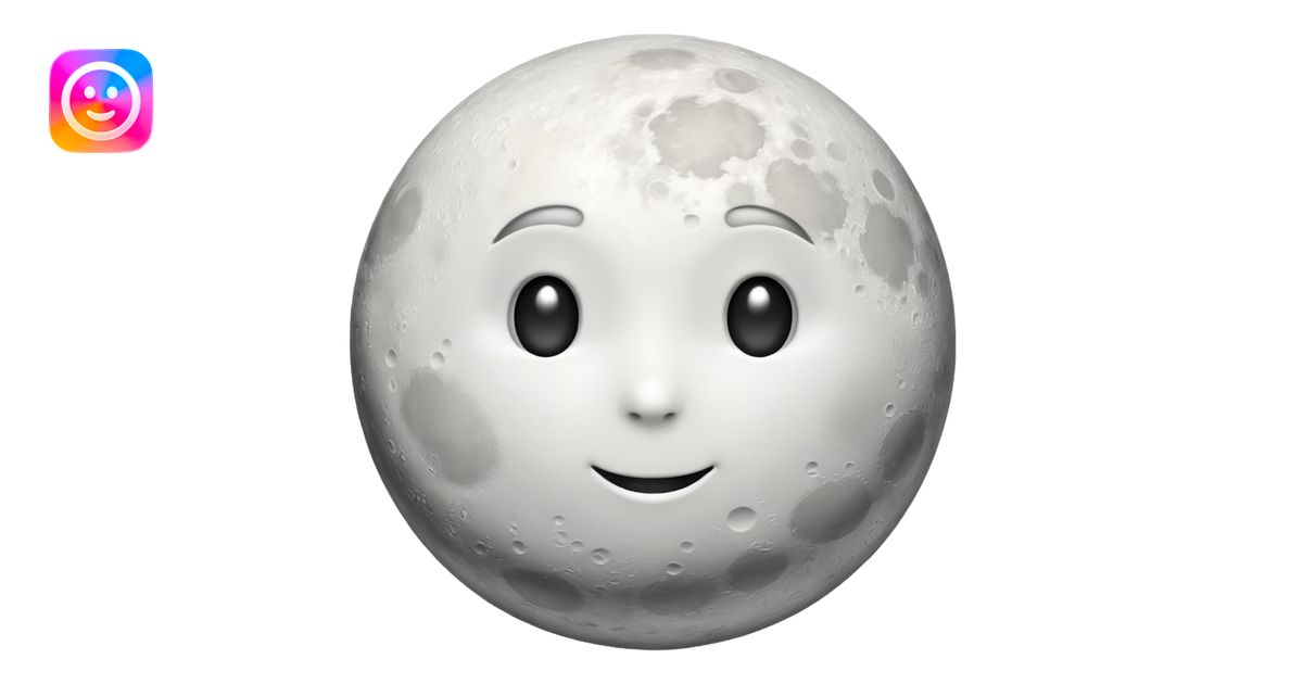 phases of the moon: first moon emoji | AI Emoji Generator