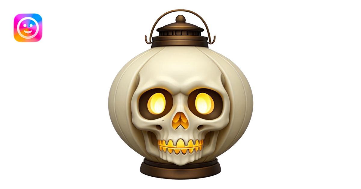 Skull Lantern emoji | AI Emoji Generator