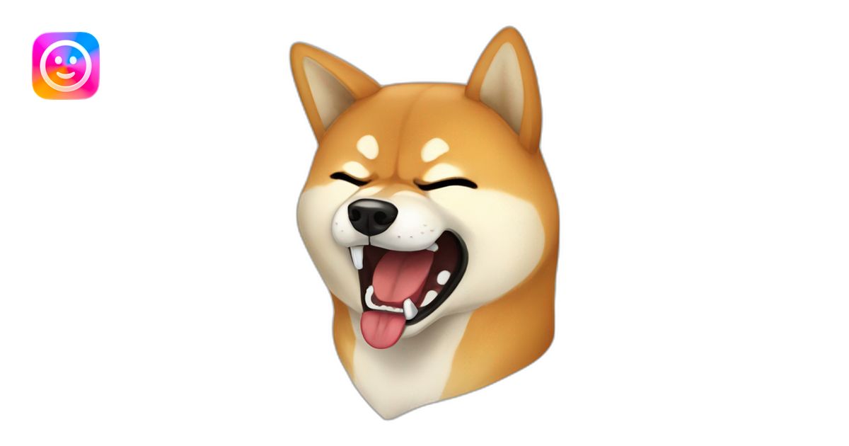 super angry shouting shiba emoji | AI Emoji Generator